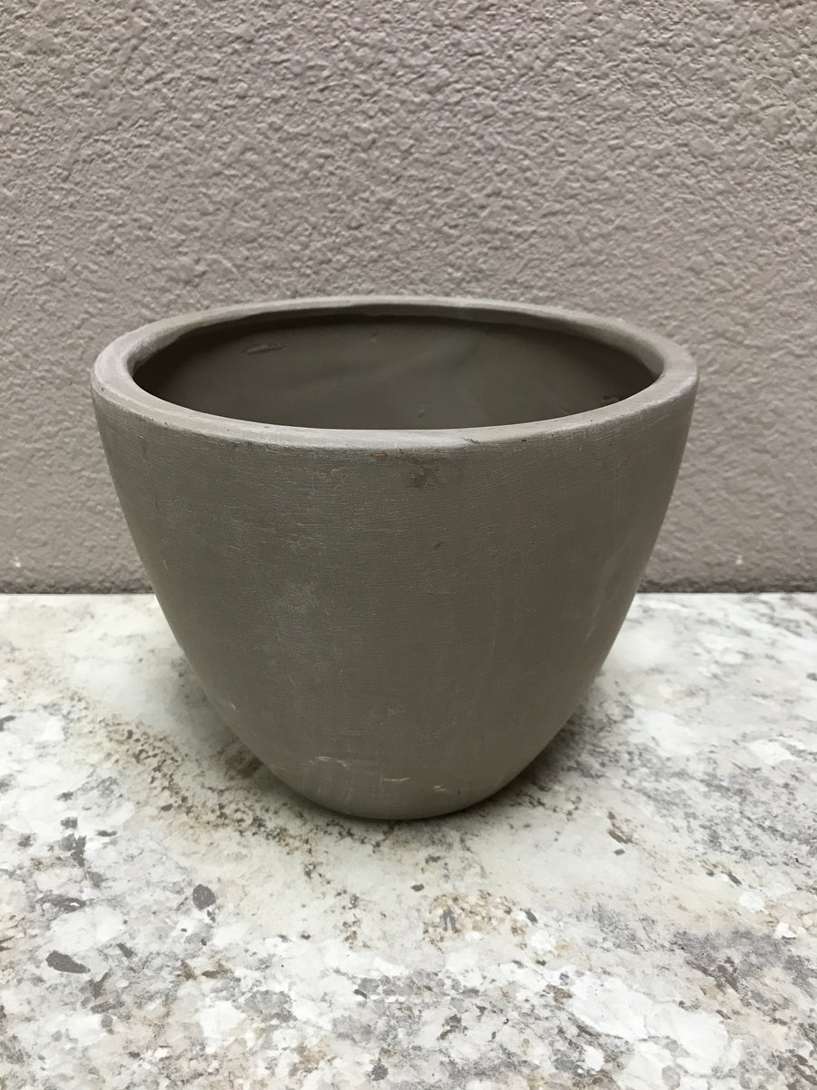 Clay Terracotta Conic Pot Gray – Lou Dee's Floral and Gifts